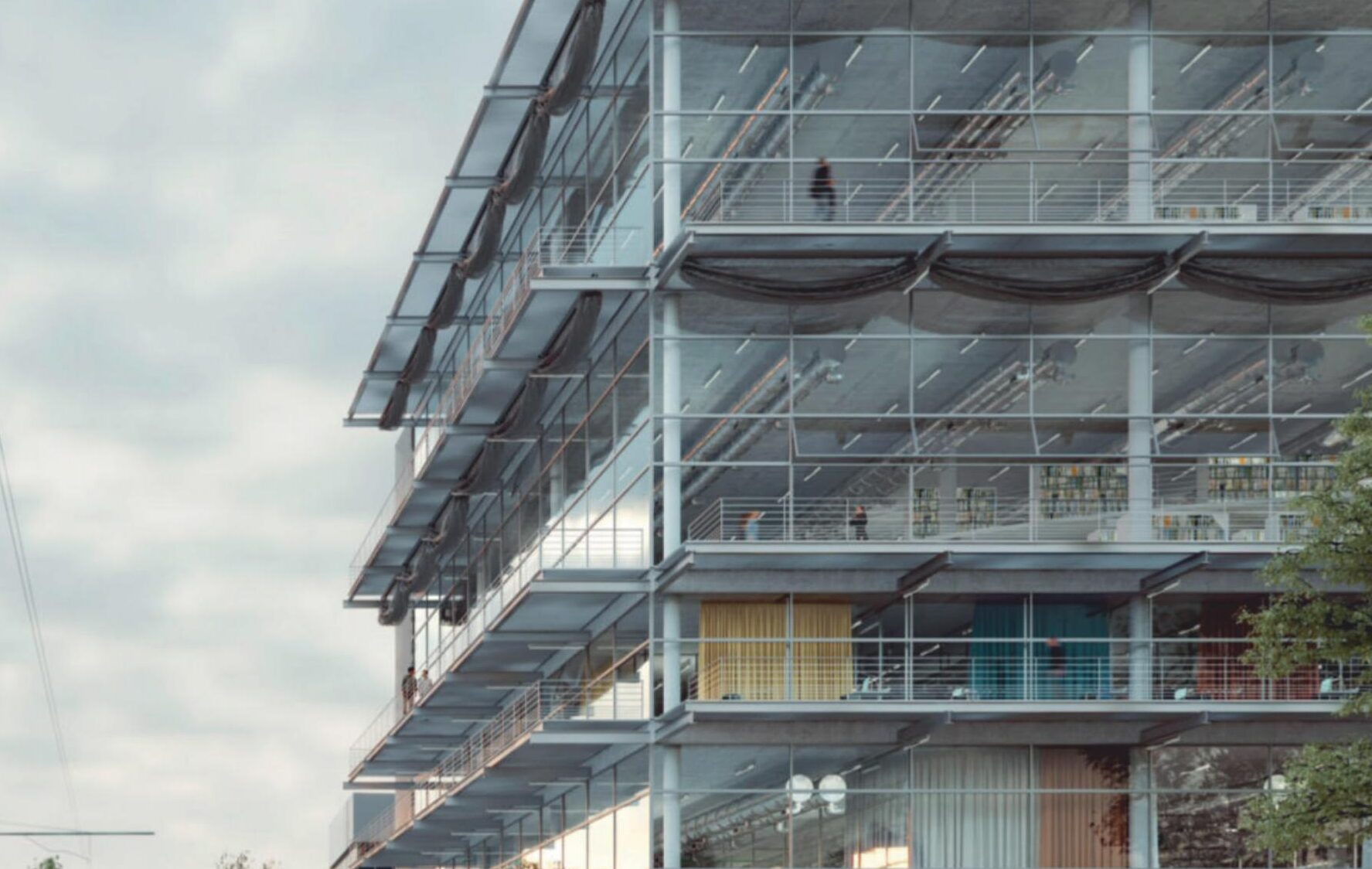 卢米埃大学Lyon 2大学校园学习中心 Learning Centre in Lumière Lyon 2 University campus ...