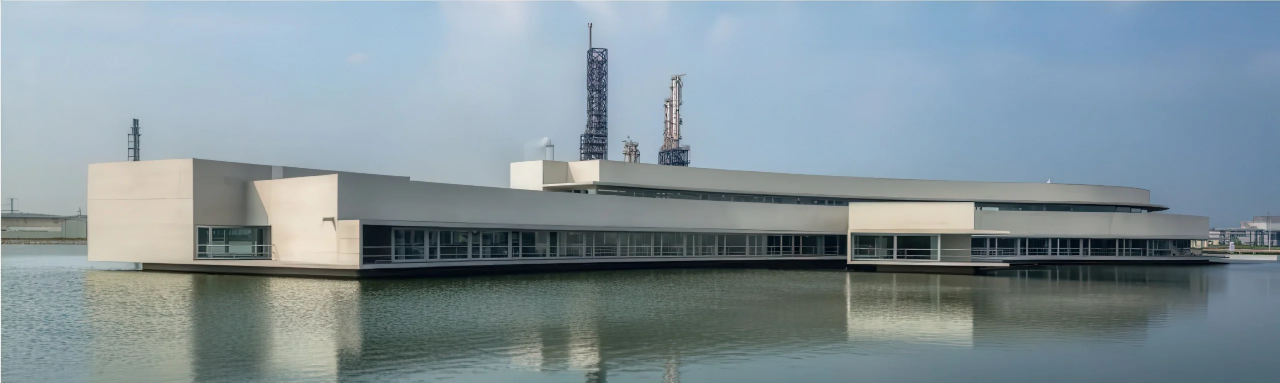 江南水陆工厂 / The Building on the Water Shilien Chemical Industrial Factory ...